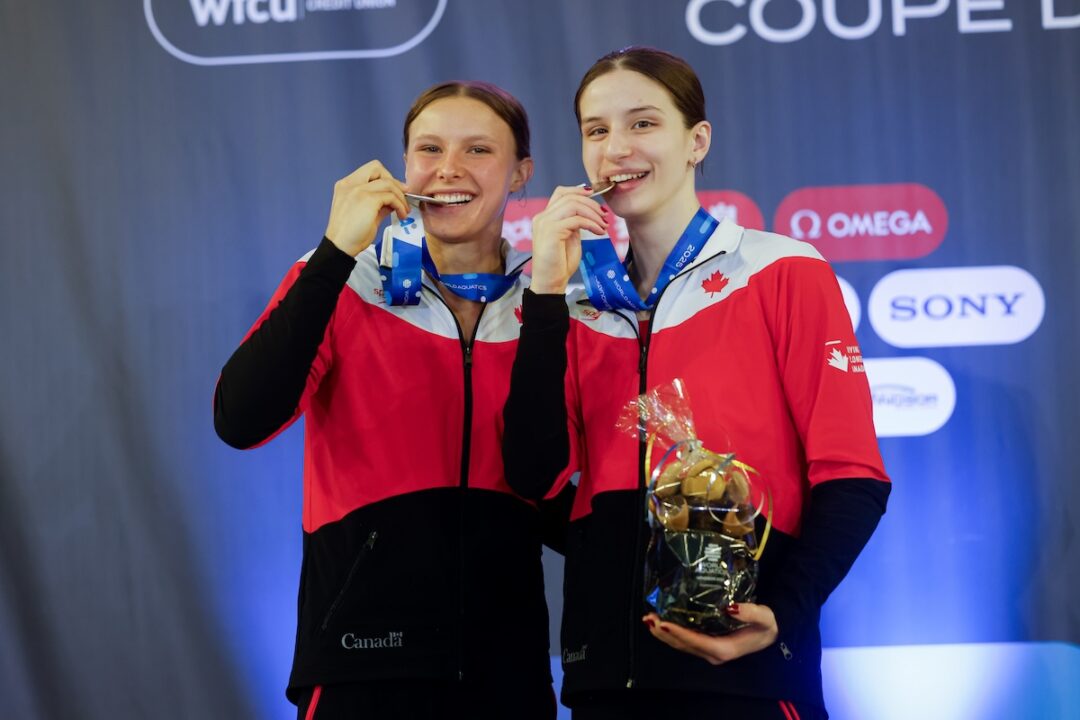 First World Cup Medals for Two Canadian Duos - Diving Canada